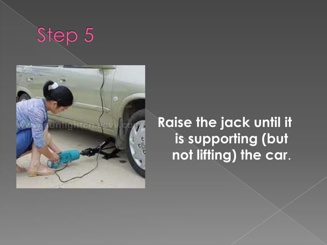How to change your tire | PPTX