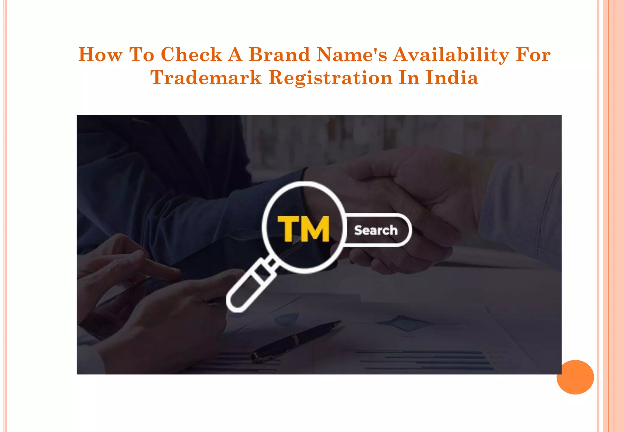 How to check a brand name's availability for trademark registration in ...