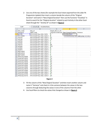 How to check for changes between one programme and another | PDF