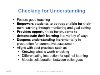How to check for understanding | PPT