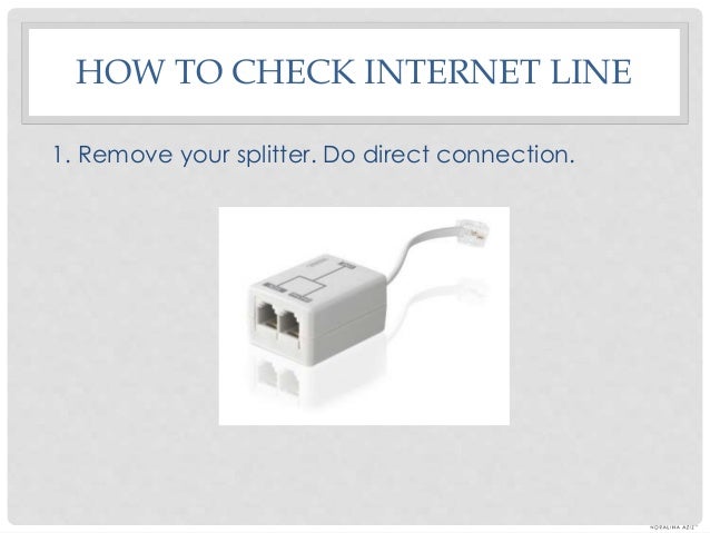 How to Check Internet Line