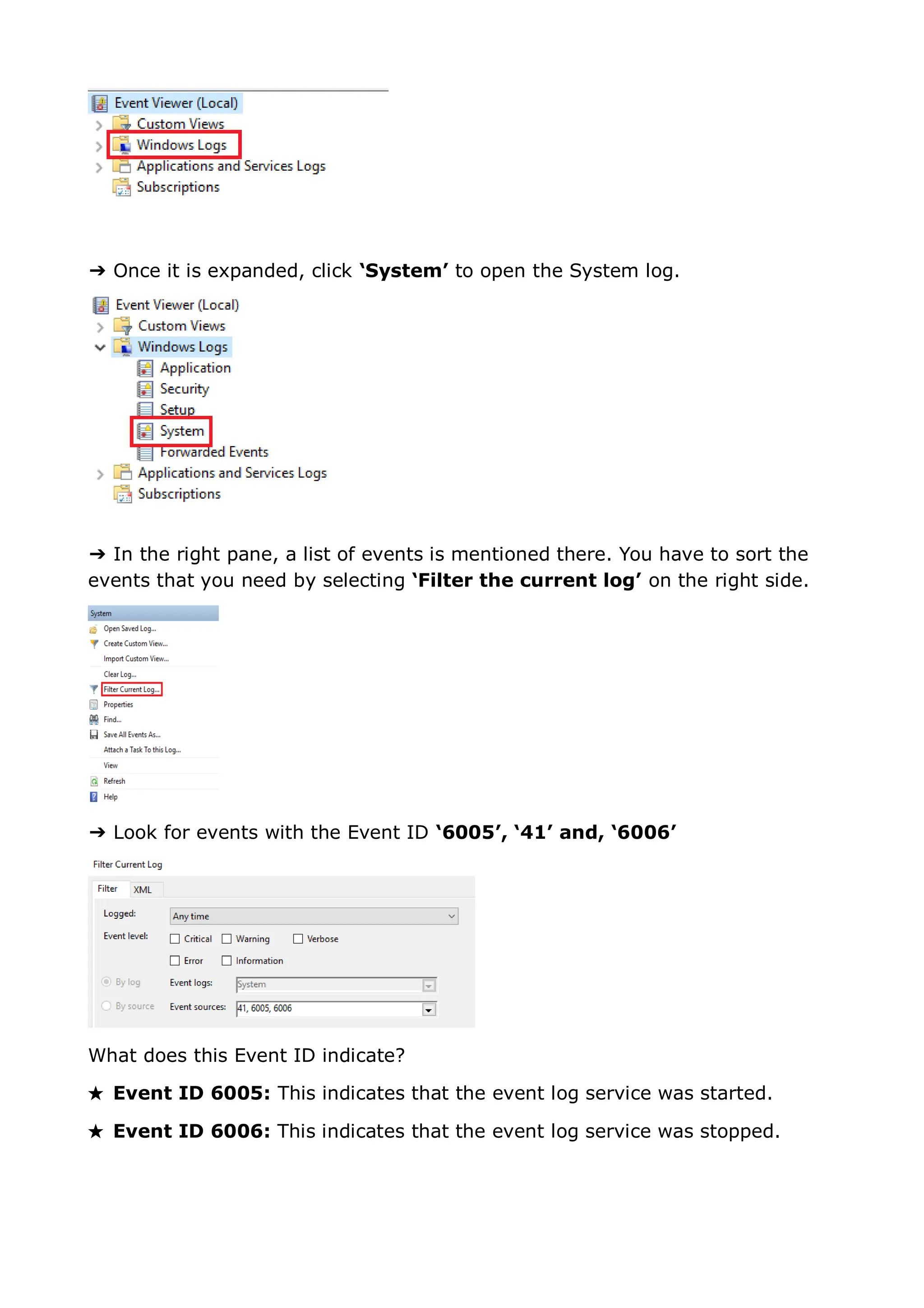 How to check Reboot and Shutdown logs in Windows server.pdf