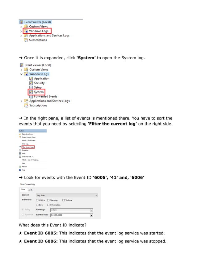 How to check Reboot and Shutdown logs in Windows server.pdf