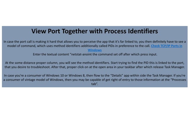 How to Check TCP/IP Ports in Windows? | PPT