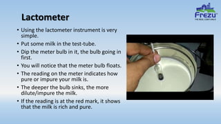 How to check the purity of fresh milk at home easily | PPTX ...