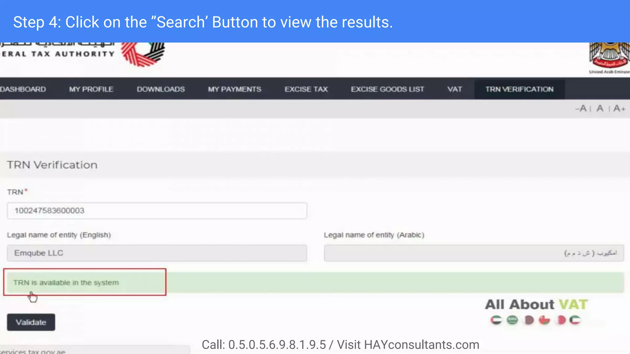 How to check vat registration number (trn) in uae | PPT | Free Download
