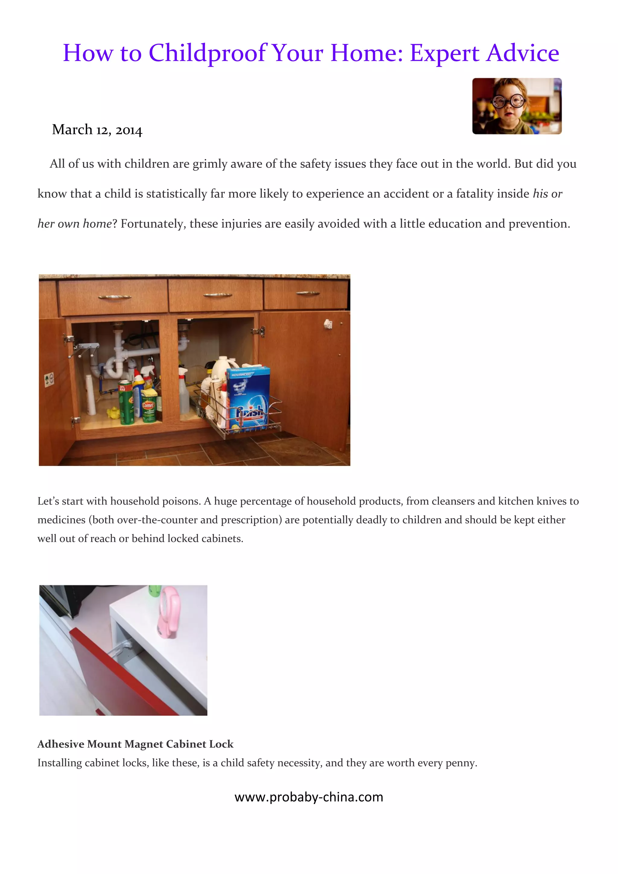 How to childproof your home | PDF