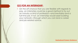 How to choose a career after 10th and 12th | PPT