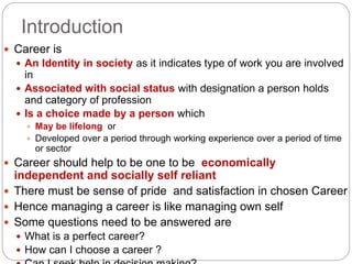 How to choose a career part 2 | PPTX | Career Planning | Careers