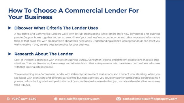 How To Choose A Commercial Lender For Your Business.pptx