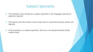 How to choose a competent translator | PPT