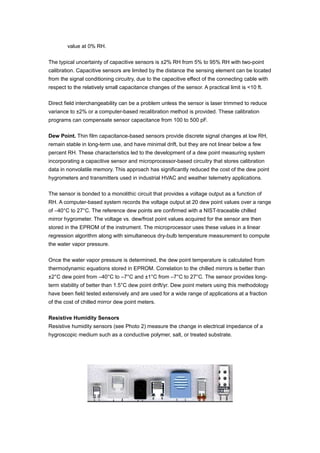 How to choose a humidity sensor | DOC