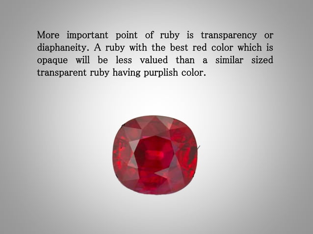 How to choose a natural ruby stone | PPTX