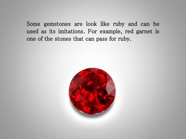 How to choose a natural ruby stone | PPTX