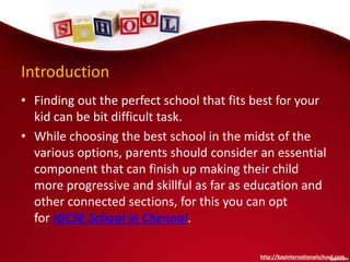 How to choose a right school for your | PPT
