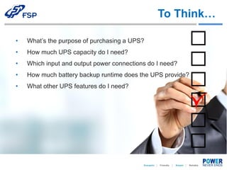 How to choose a ups | PDF