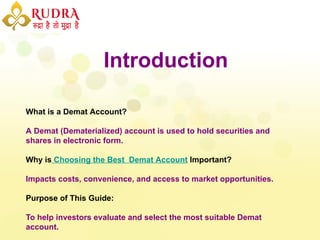 How to Choose the Best Demat Account – A Complete Guide | PPT