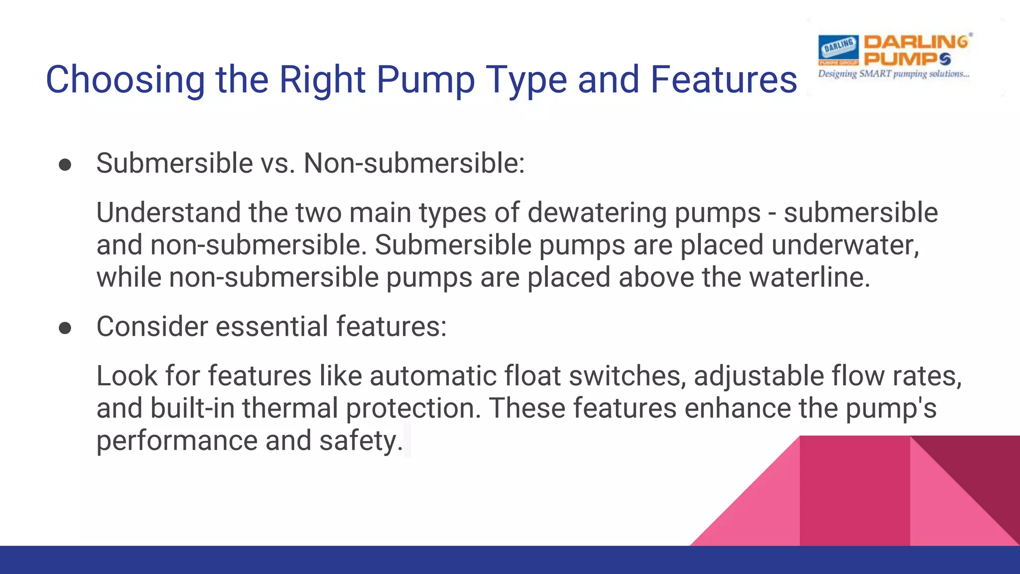 How To Choose Best Dewatering Pumps In Monsoon Season By Darling Pumps.pptx