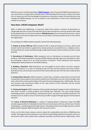 How to Choose Best Direct Selling Company? | PDF