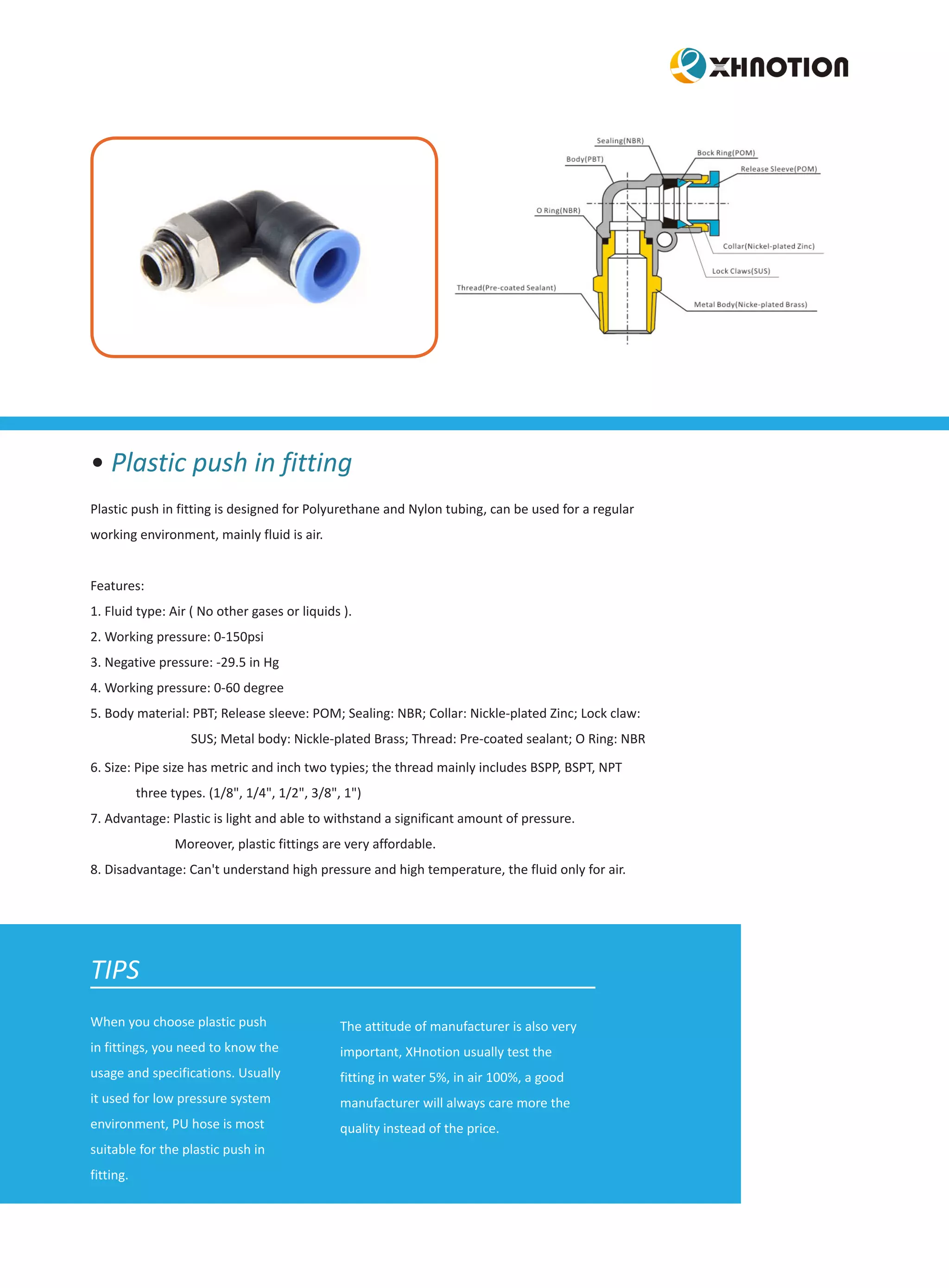 How to choose correct pneumatic air fitting | PDF