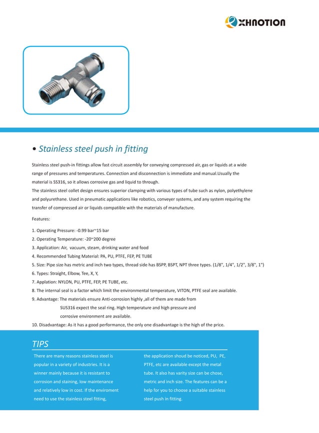 How to choose correct pneumatic air fitting | PDF
