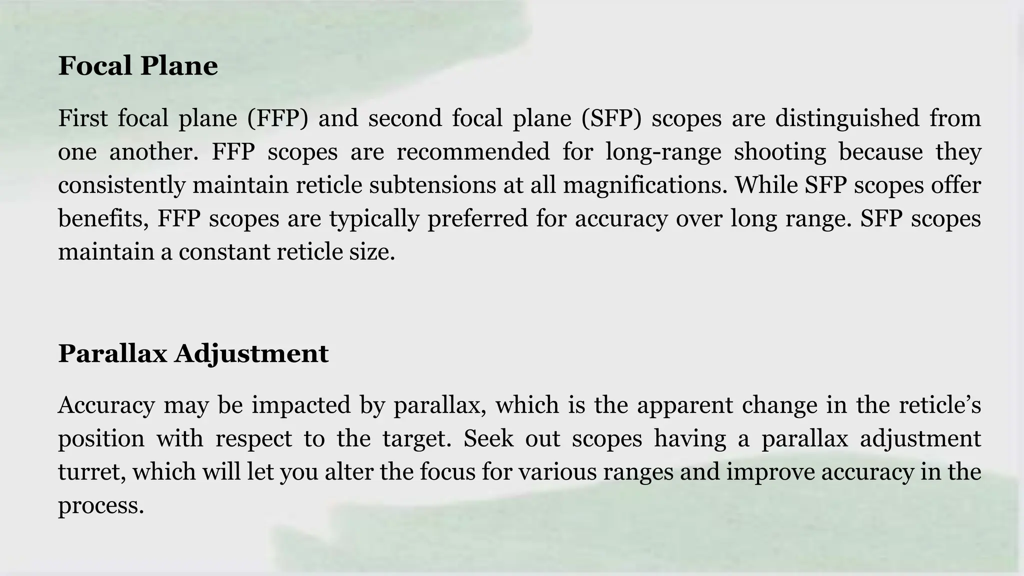 How To Choose Correct Riflescope For Your Long Range shooting | PPTX