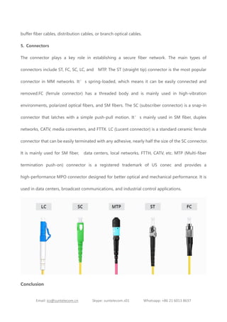 How to Choose Fiber Optic Cable | PDF