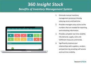 Benefits of Inventory Management system Software | PPTX | Logistics ...