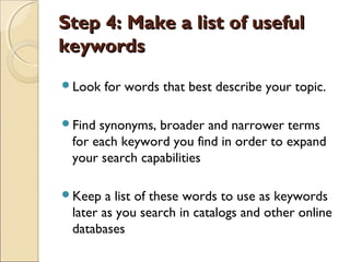How to Choose Research Topic | PPT