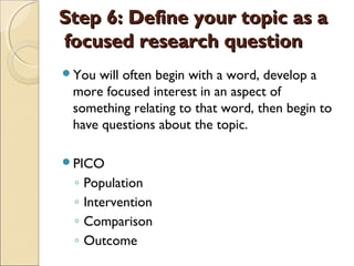 How to Choose Research Topic | PPT