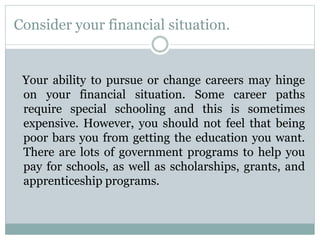 How to choose right career path | PPTX