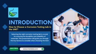 How to Choose the Best Corrosion Testing Lab in the UAE.pdf