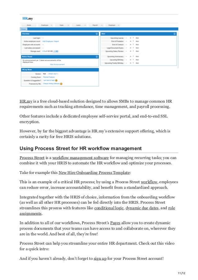 How to Choose the Best HRIS (Human Resources Information System) | PDF