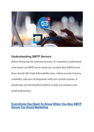 How to Choose the Best SMTP Server for Your Linux in 2024 | PDF