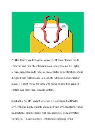 How to Choose the Best SMTP Server for Your Linux in 2024 | PDF