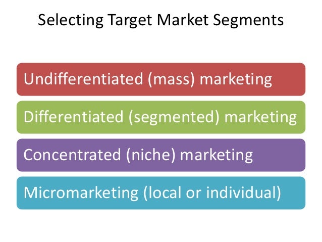 How to choose the most attractive target markets.