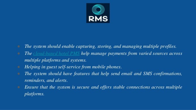 How to choose the right cloud PMS hotel software for a hotel? | PPTX ...