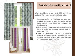 Guide to selecting the perfect curtains for your home for different ...