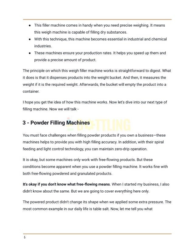 How to choose the right filling machine type for your business | PDF