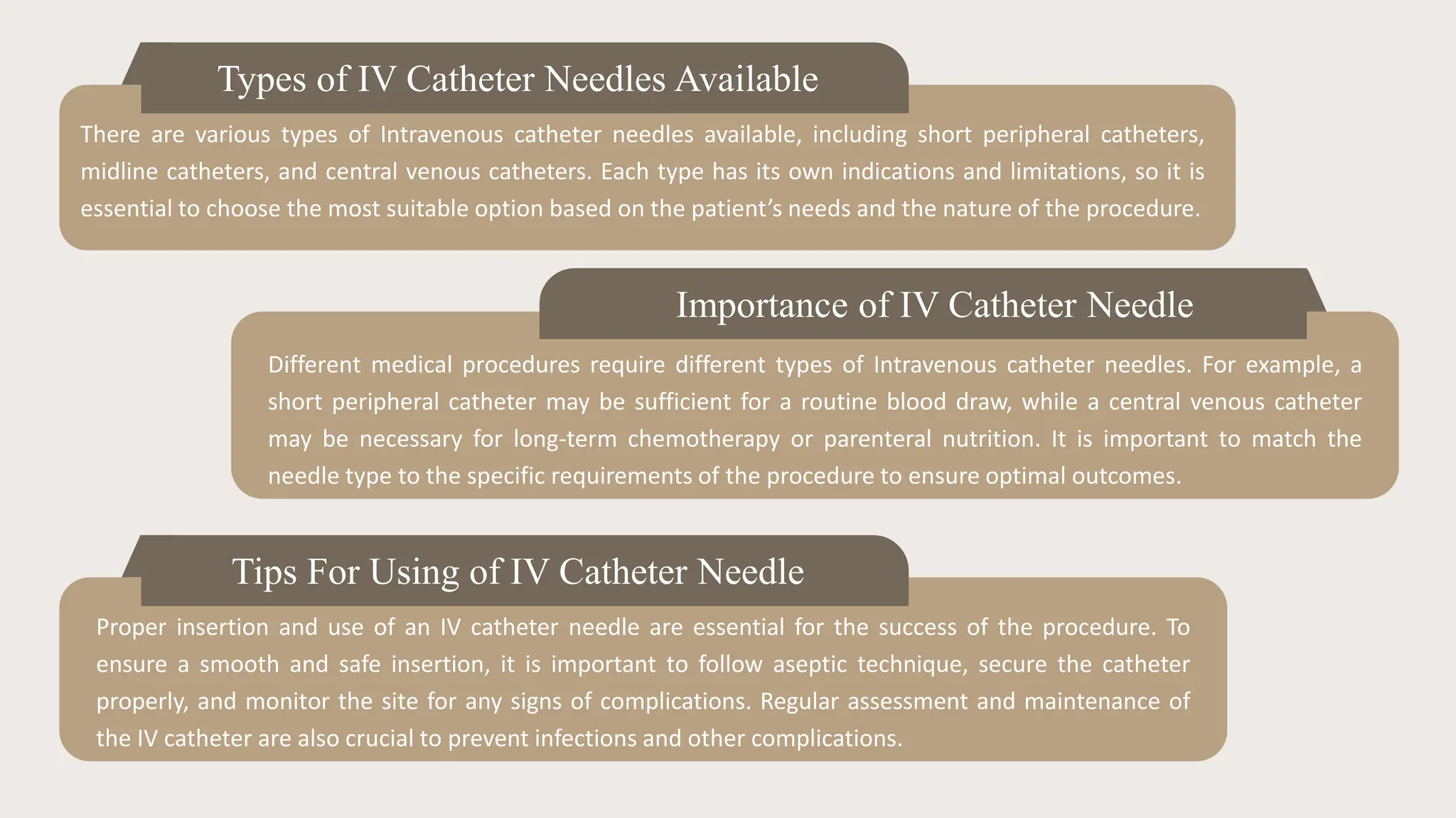 How to Choose the Right IV Catheter Needle | PPTX
