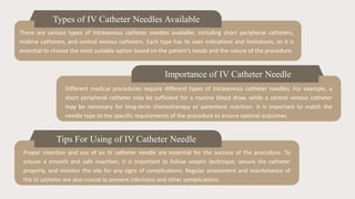 How to Choose the Right IV Catheter Needle | PPT