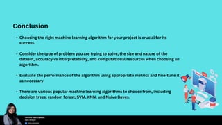 How to choose the right machine learning algorithm for your project ...