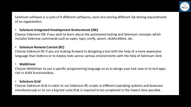 How to Choose The Right Selenium Tool for Your Organizational Need? | PPT