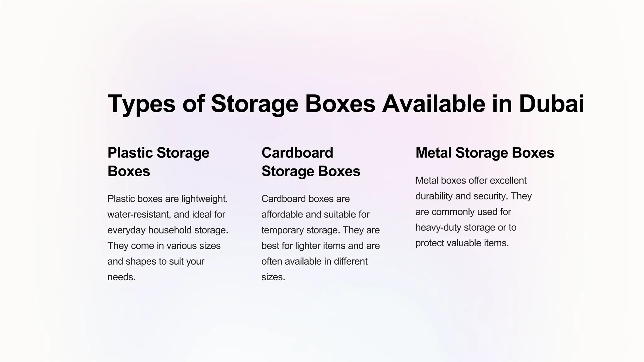 How to Choose the Right Storage Box in Dubai for Your Needs.pptx
