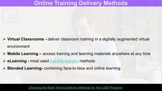 How to Choose the Right Training Delivery Methods? | PPT