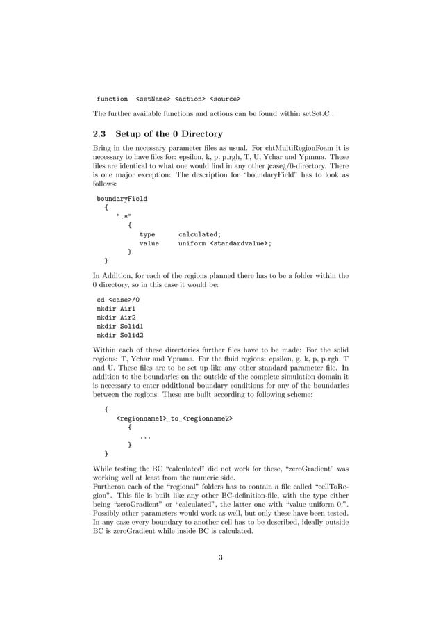 How to chtmultiregionfoam | PDF | Physics | Science