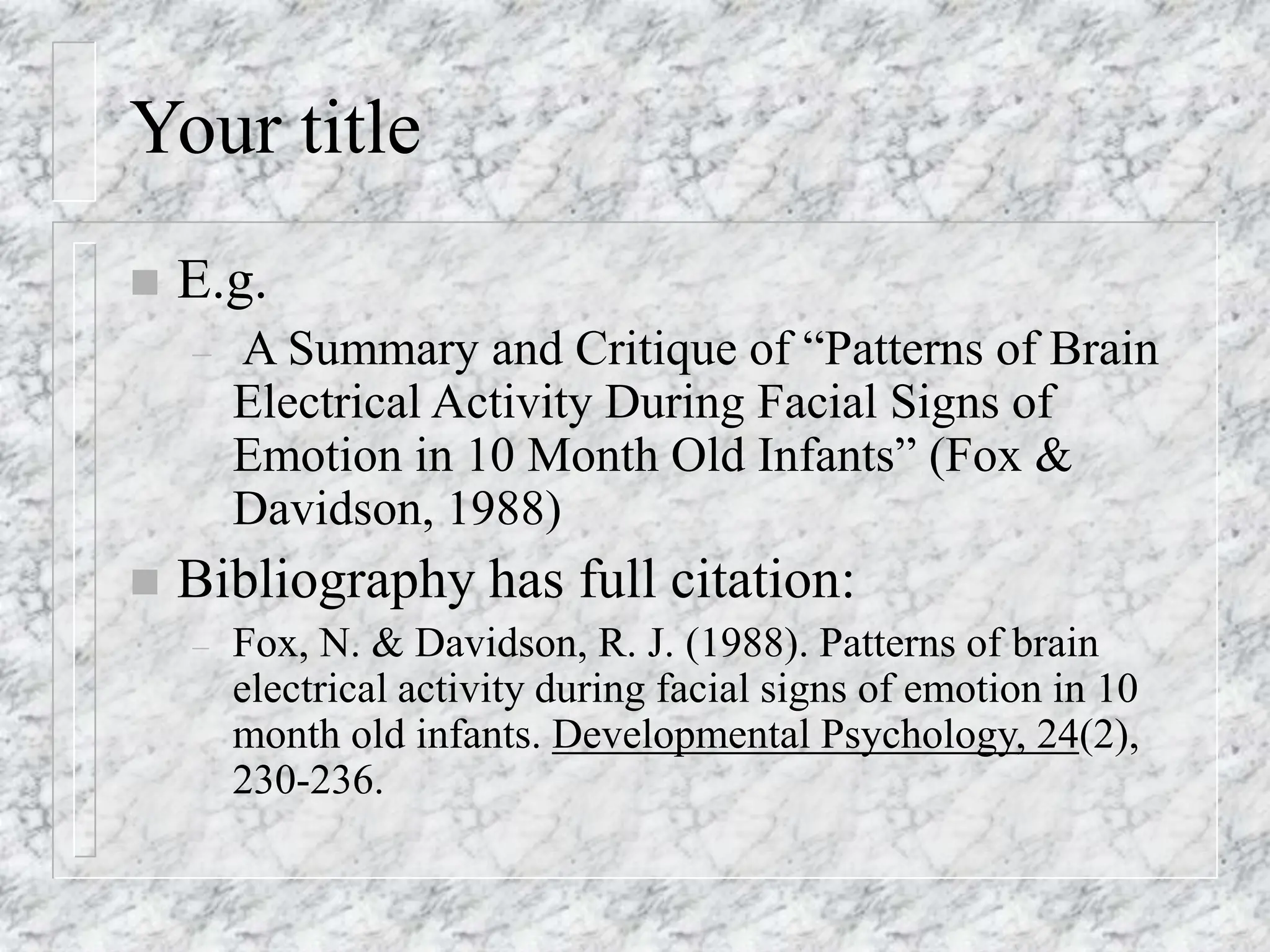 introduction to citation and reference methods | PPT