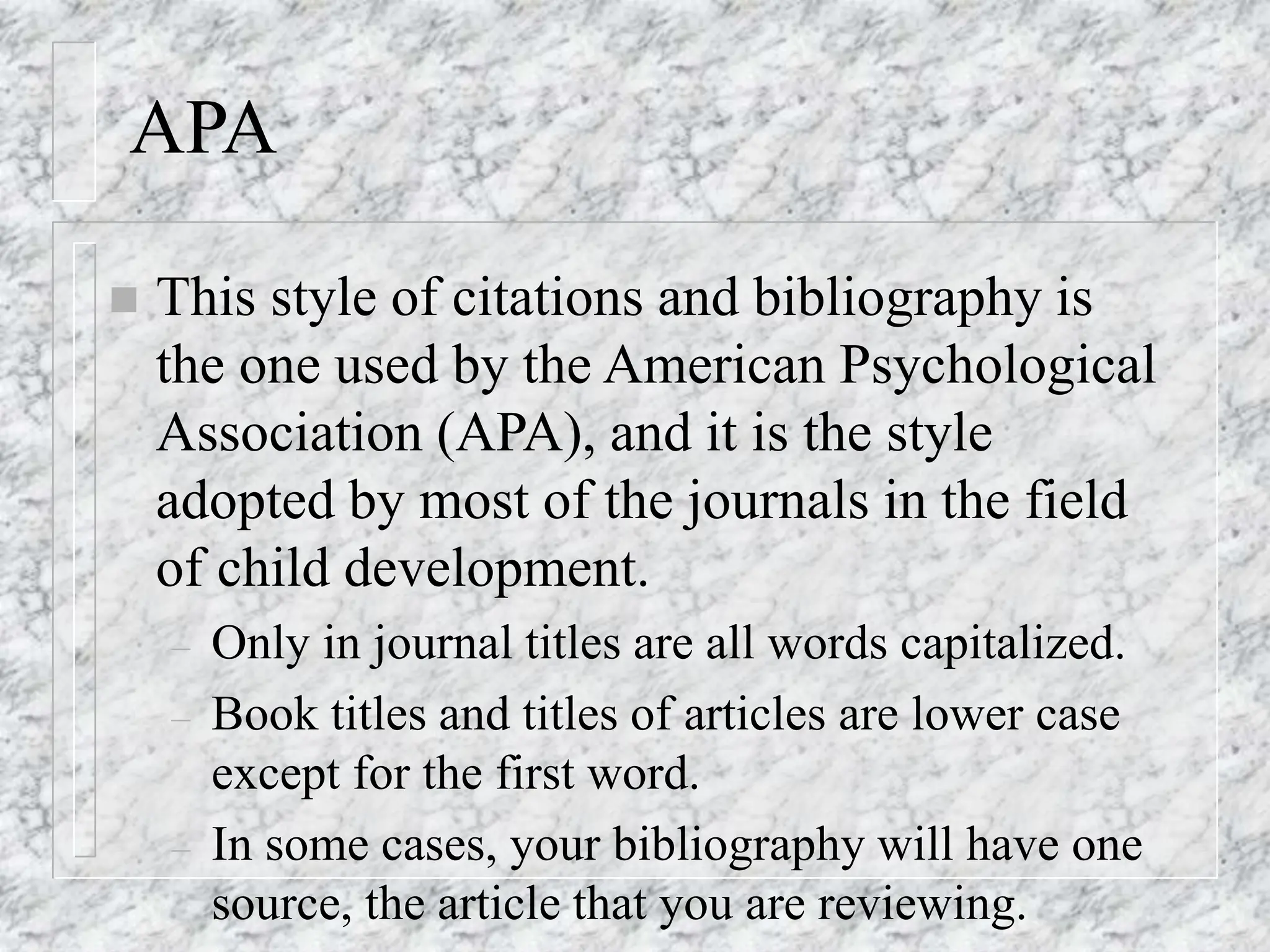 introduction to citation and reference methods | PPT