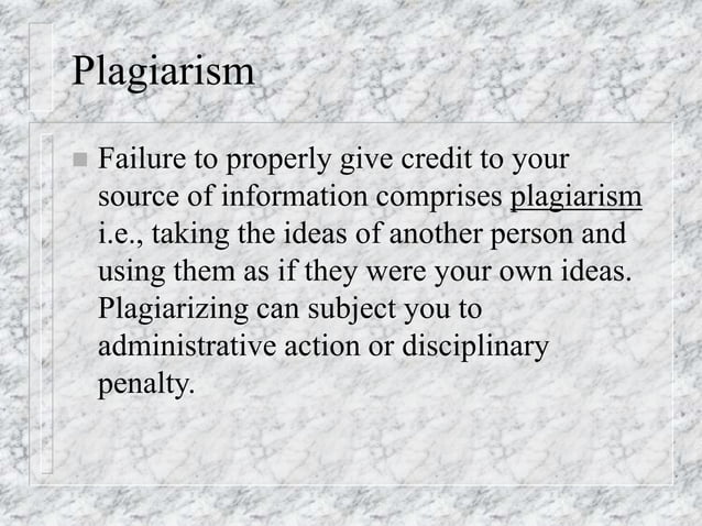 introduction to citation and reference methods | PPT