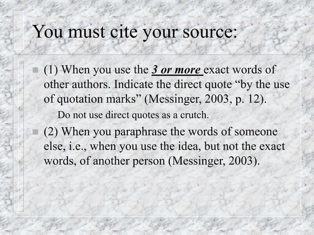 introduction to citation and reference methods | PPT